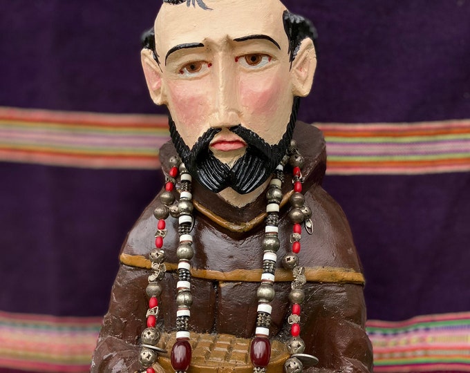 39” X-large Carved Wooden Santo Santos From Mexico - San Francisco De ...