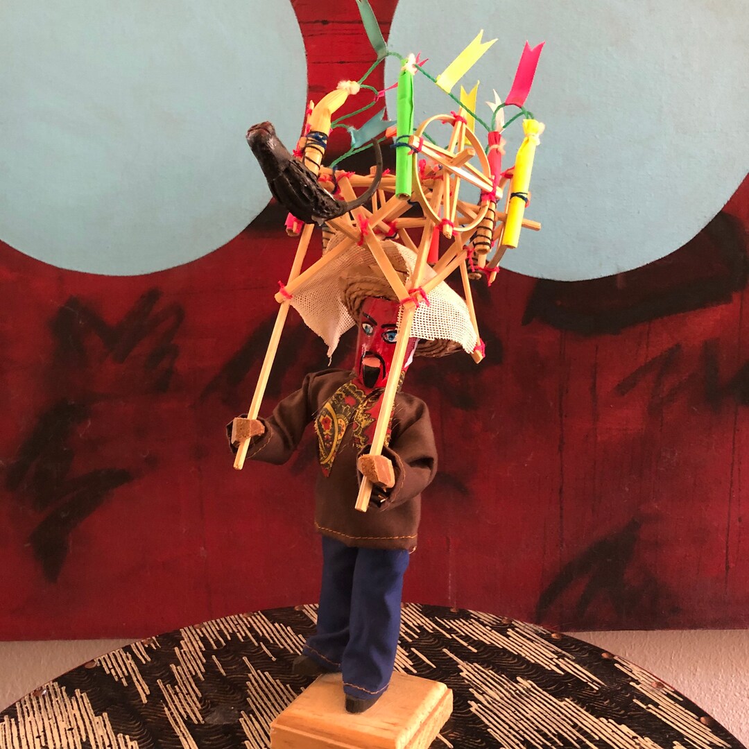 Large Torito - Torito Dancer With Fireworks - Mexican Figure Doll - Etsy