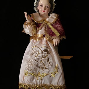 Large Divina Infantita Niña Maria Infant Mary Santo Santos Statue With ...