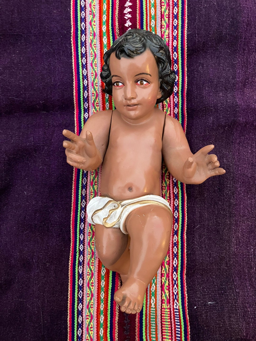 14 Niño Dios Morenito Christ Child Baby Jesus Statue With - Etsy