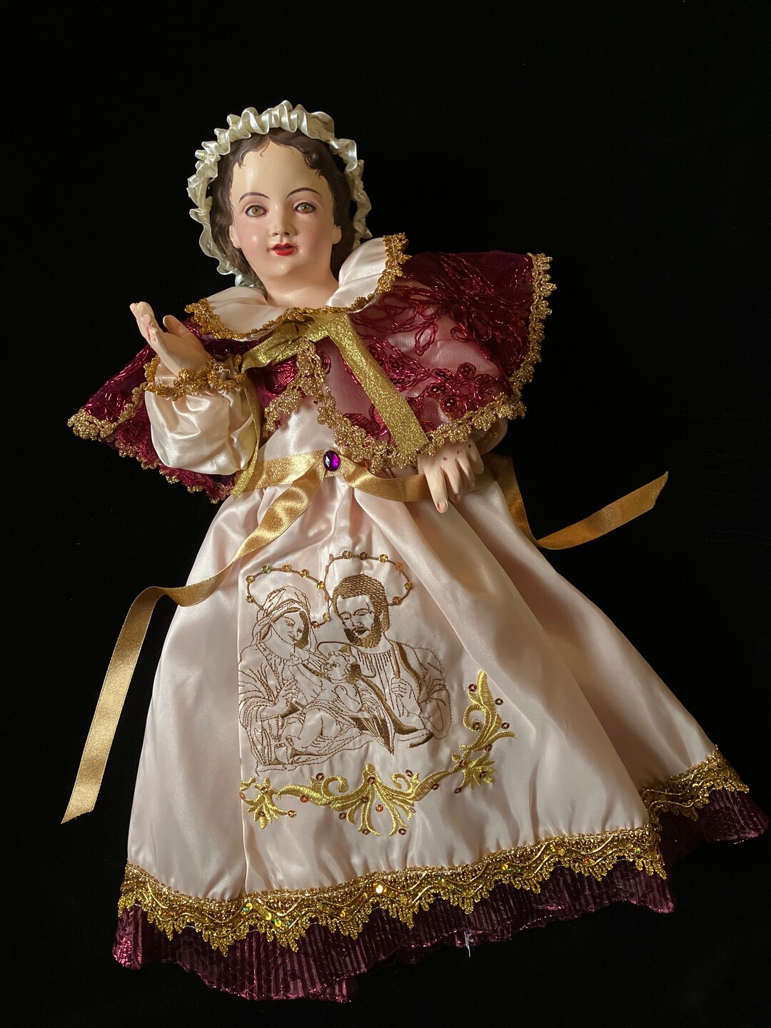 Large Divina Infantita Niña Maria Infant Mary Santo Santos Statue With ...
