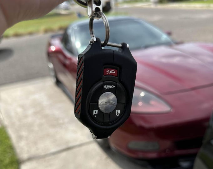 Handmade Smart Key Cases Leather Key Fob Covers for Corvette Smart Key ...