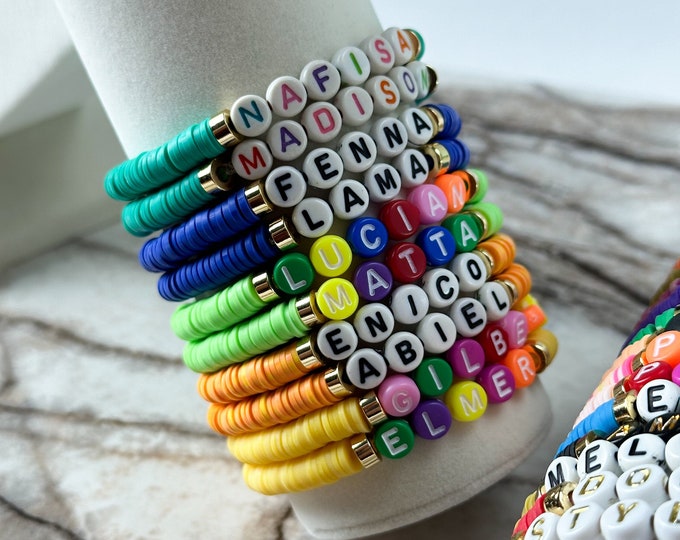25-50-100-200-1000 Beaded Bracelets/friendship Bracelets/custom Name ...