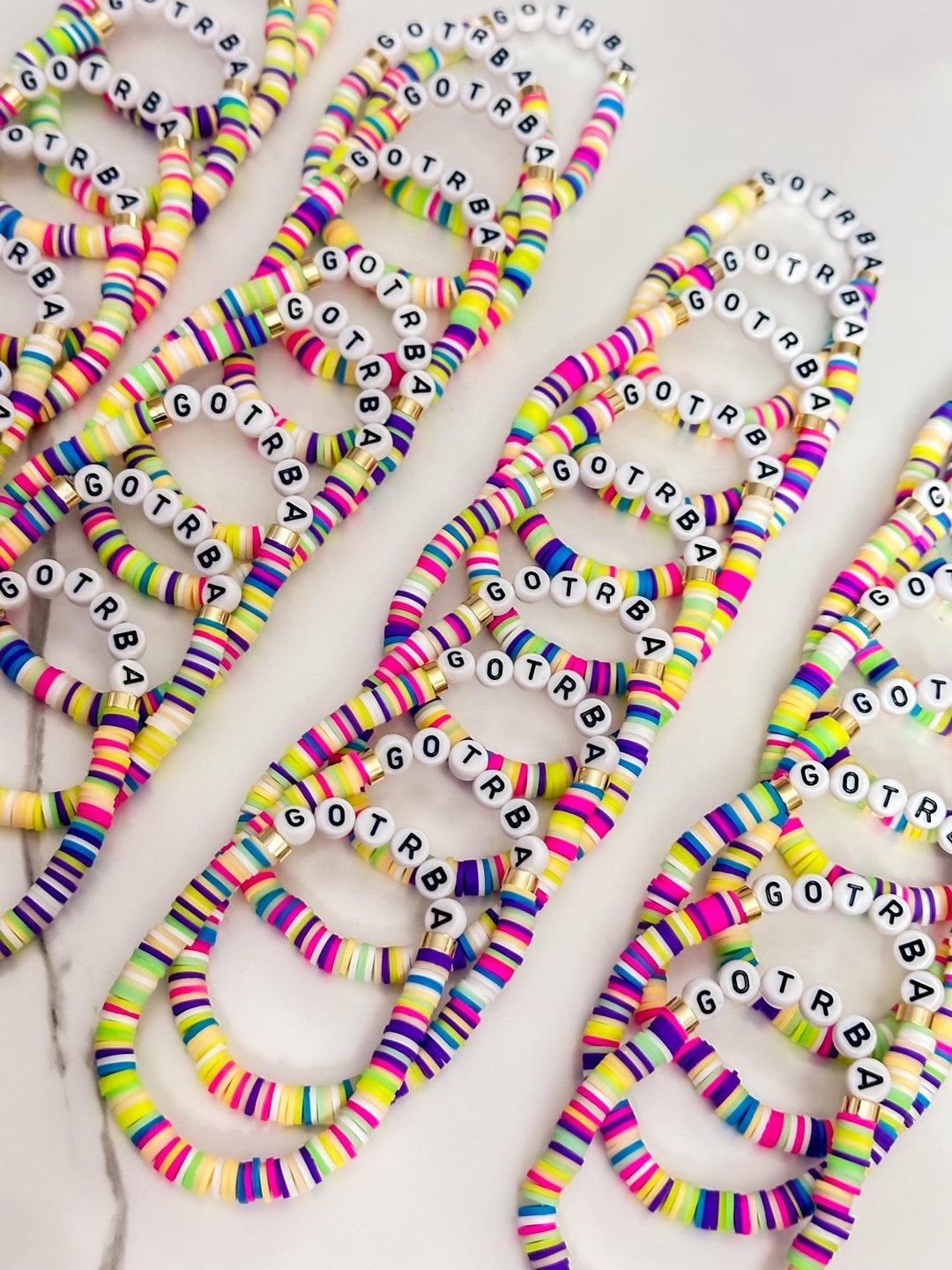 Custom Name Friendship Bracelet: Personalized Beaded Gift, Bulk Order ...