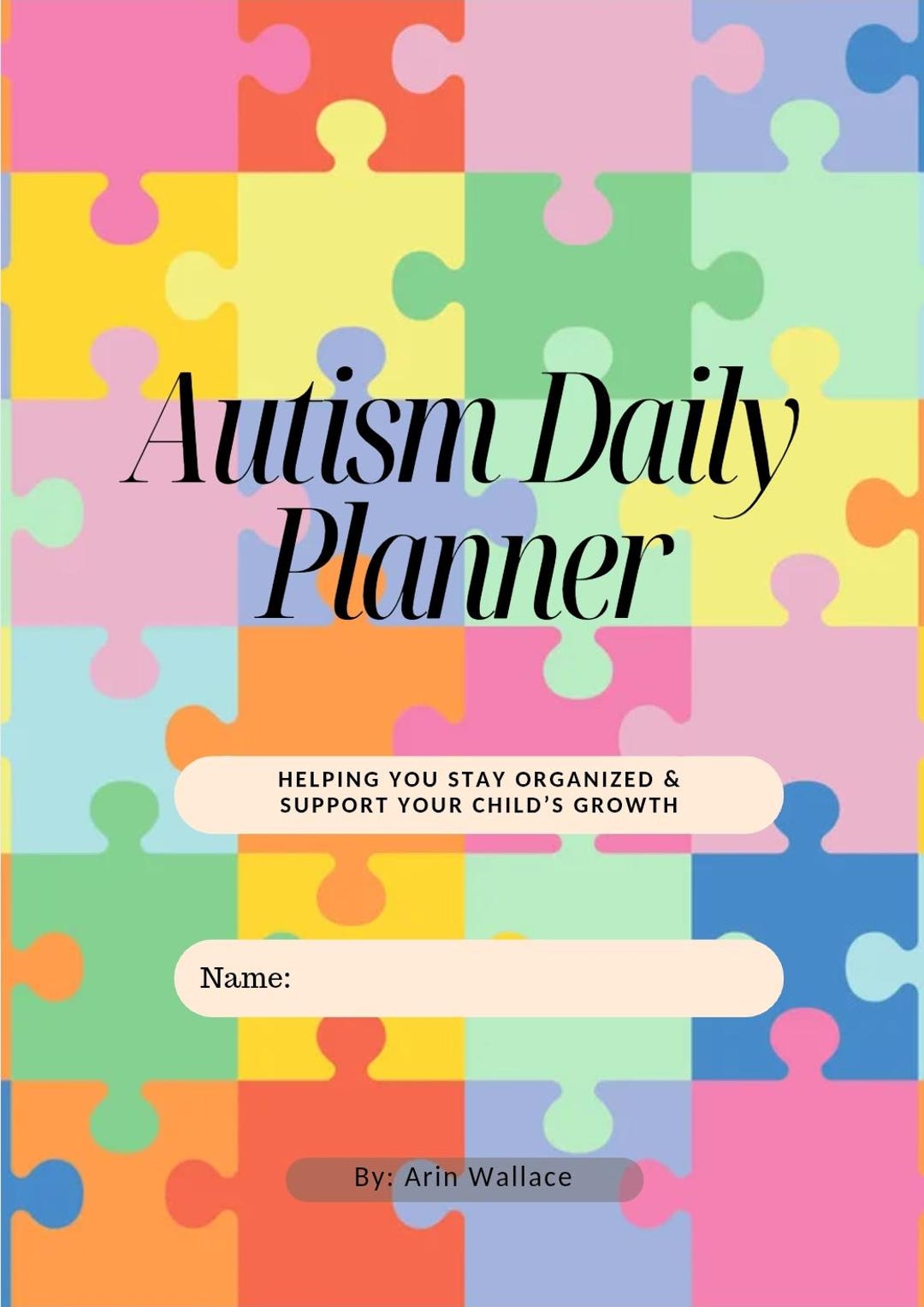 Autism Planner/printable Daily and Weekly Routine for Kids With ASD - Etsy