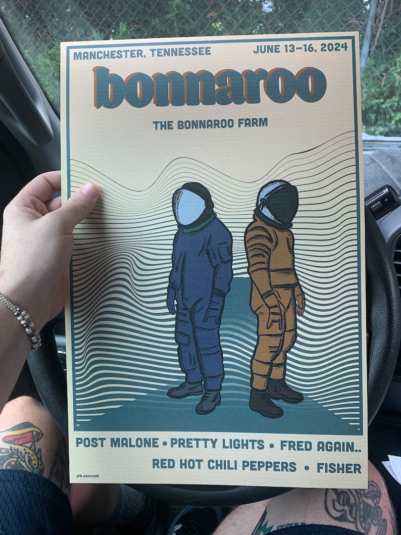 Bonnaroo Music Festival Poster - Etsy