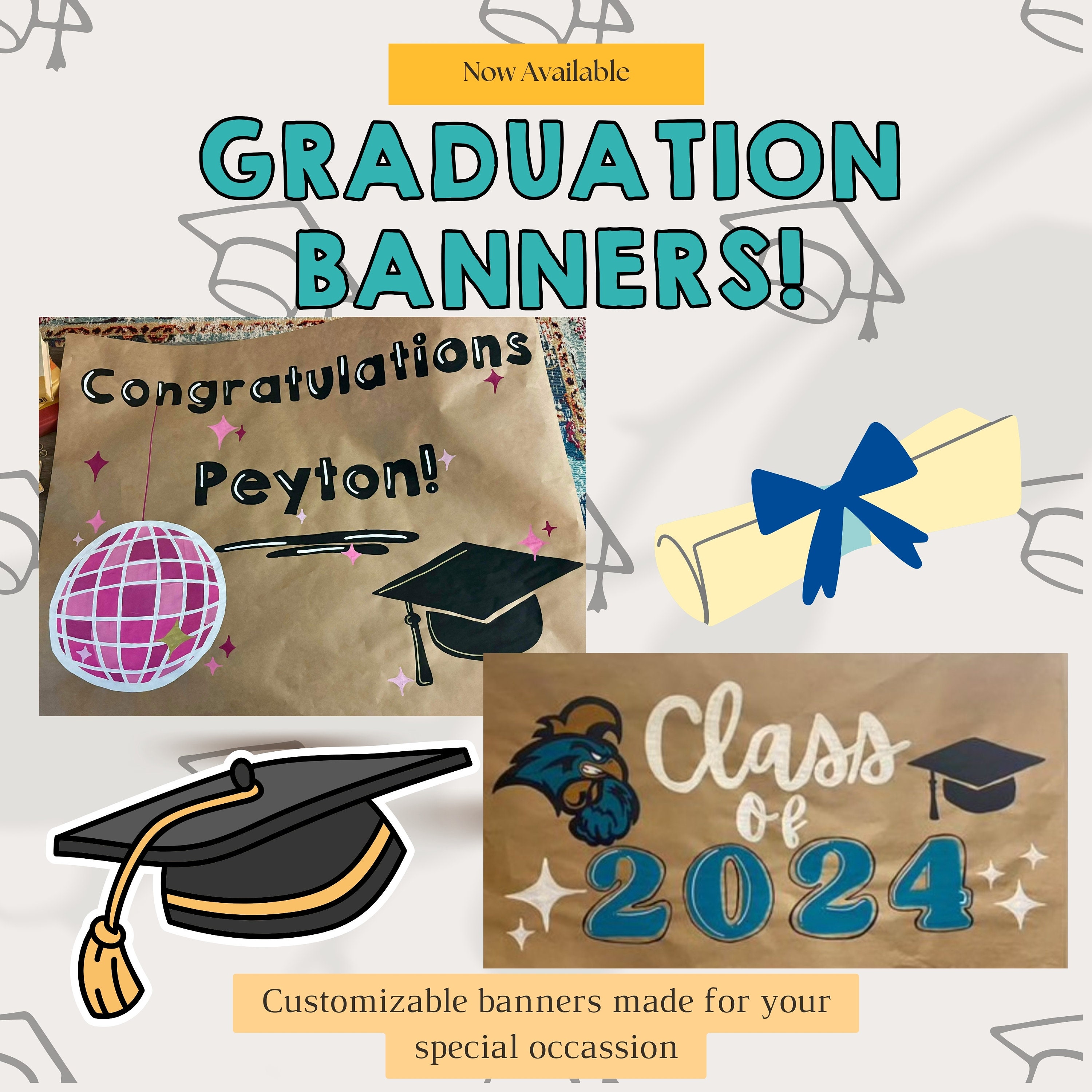 Custom Hand Painted Party Banners for Birthdays Bachelorettes ...