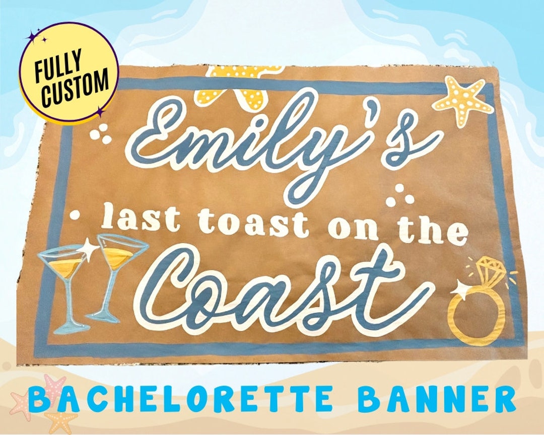 Custom Hand Painted Party Banners for Birthdays Bachelorettes ...