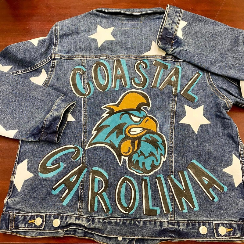 College Jean Jacket - Etsy