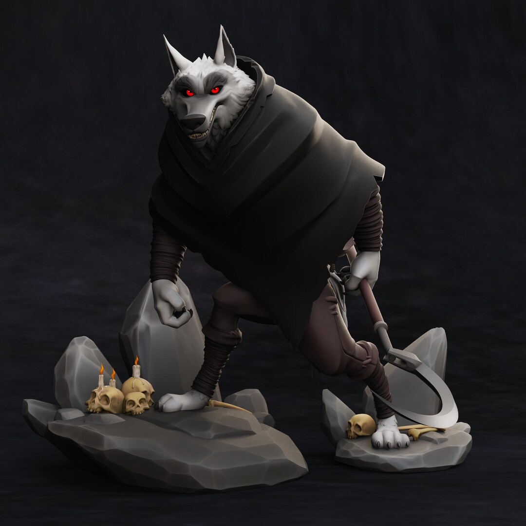 Big Bad Wolf 3D STL Model – the Ultimate Predator! - Etsy