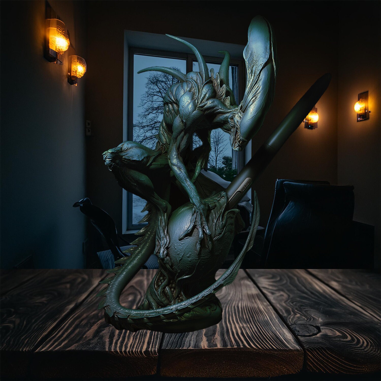 Revitalize Your Desk With Alien Pen Holder 3D STL Download 3D Diy - Etsy