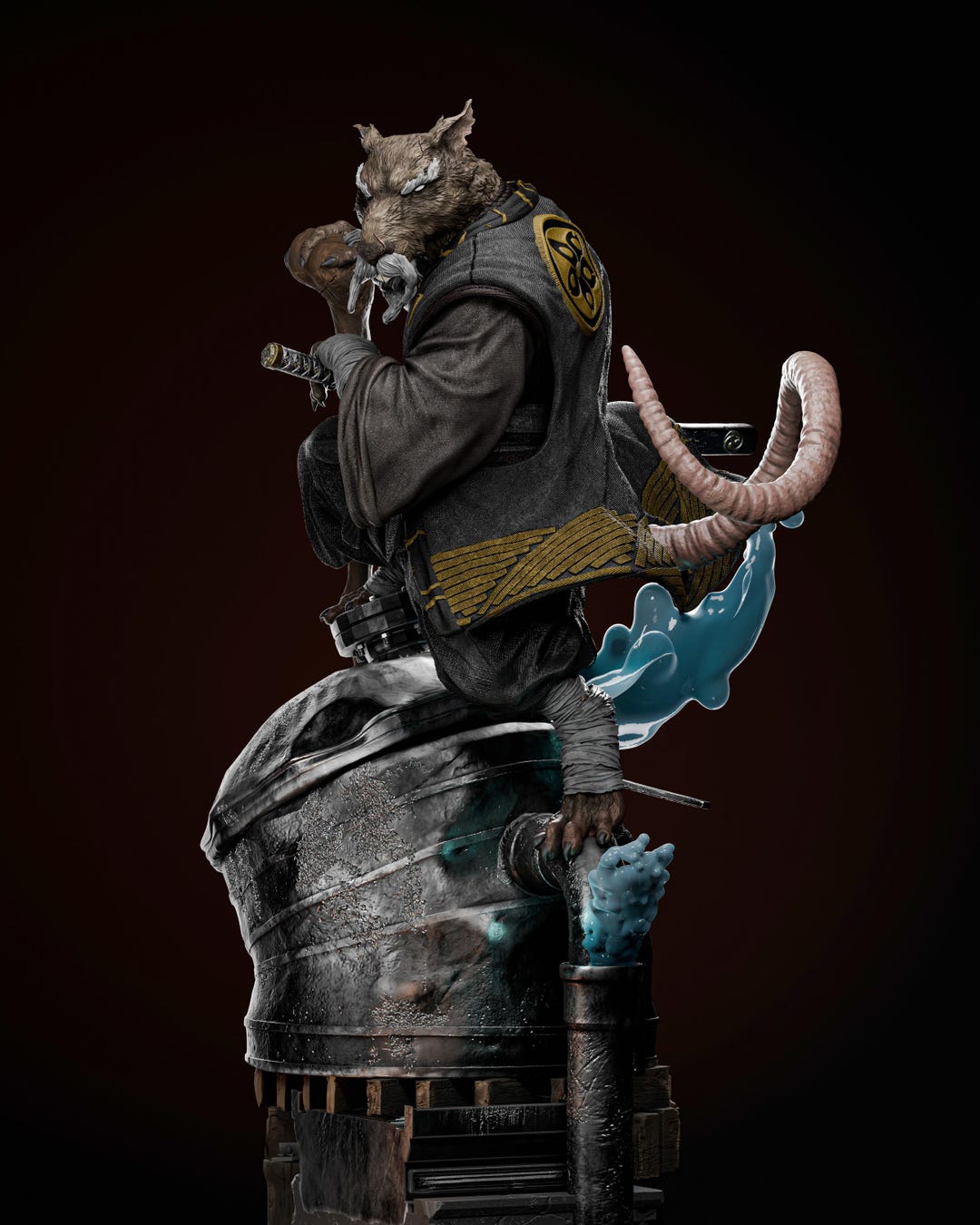 Splinter 3D STL Model – the Wise Master of the Ninja Turtles! - Etsy