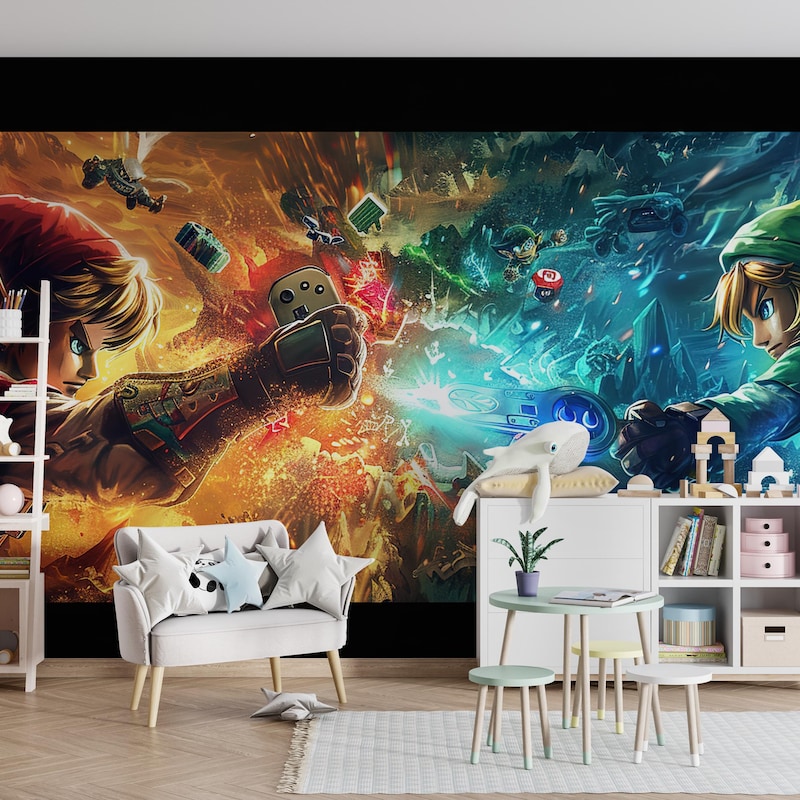 Video Game Mural - Etsy