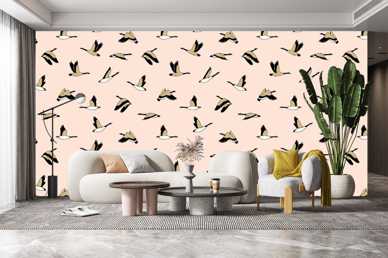 Elegant Flying Geese Wallpaper,geese in Flight Wallpaper,flying Geese ...