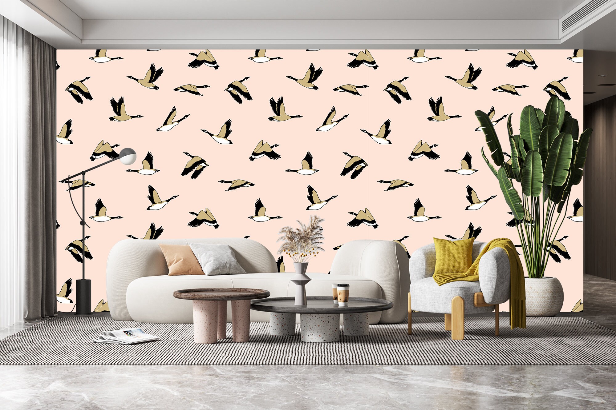 Elegant Flying Geese Wallpaper,geese in Flight Wallpaper,flying Geese ...