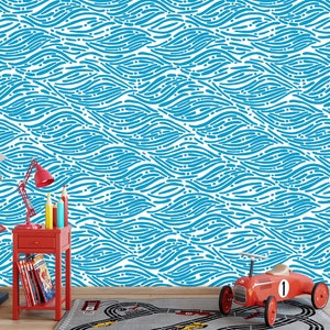 Ocean Wave Pattern Digital Download,blue and White Nautical Design ...