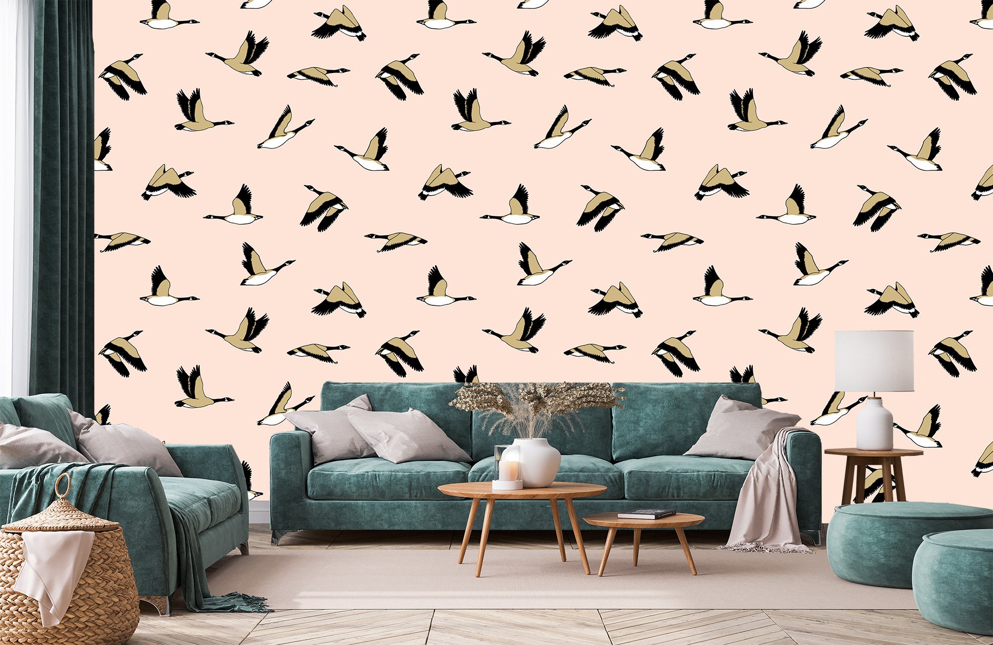 Elegant Flying Geese Wallpaper,geese in Flight Wallpaper,flying Geese ...