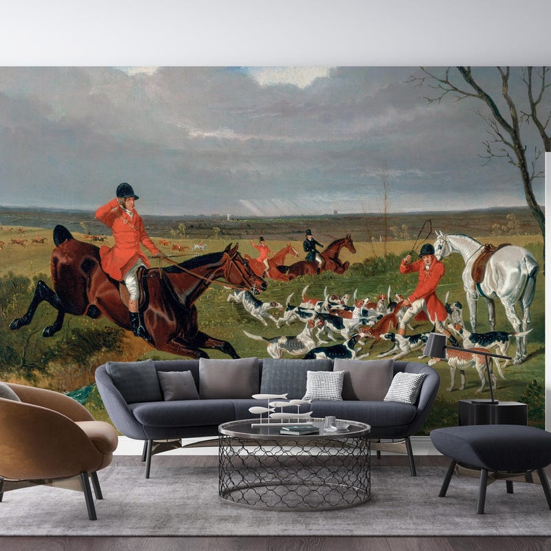 Fox Hunting Wallpaper - Etsy