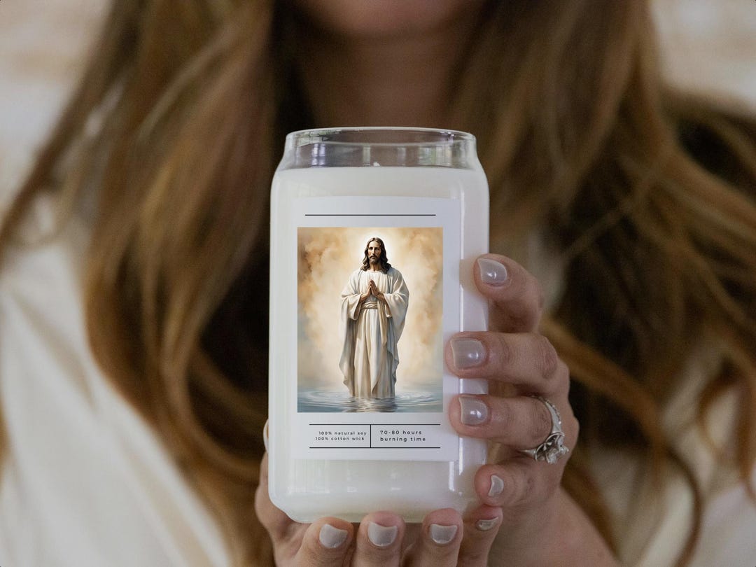 Jesus Prayer Candle – Spiritual Home Decor, Faith Gift, Religious ...