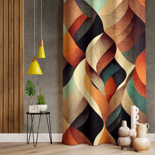 Multi Color Curtains - Etsy