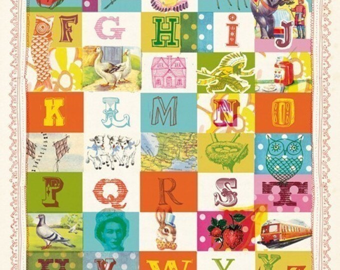 Vintage Alphabet Art Print 8x11 - Etsy