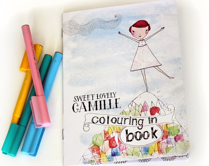 Camille Colouring in Book for All Ages - Etsy