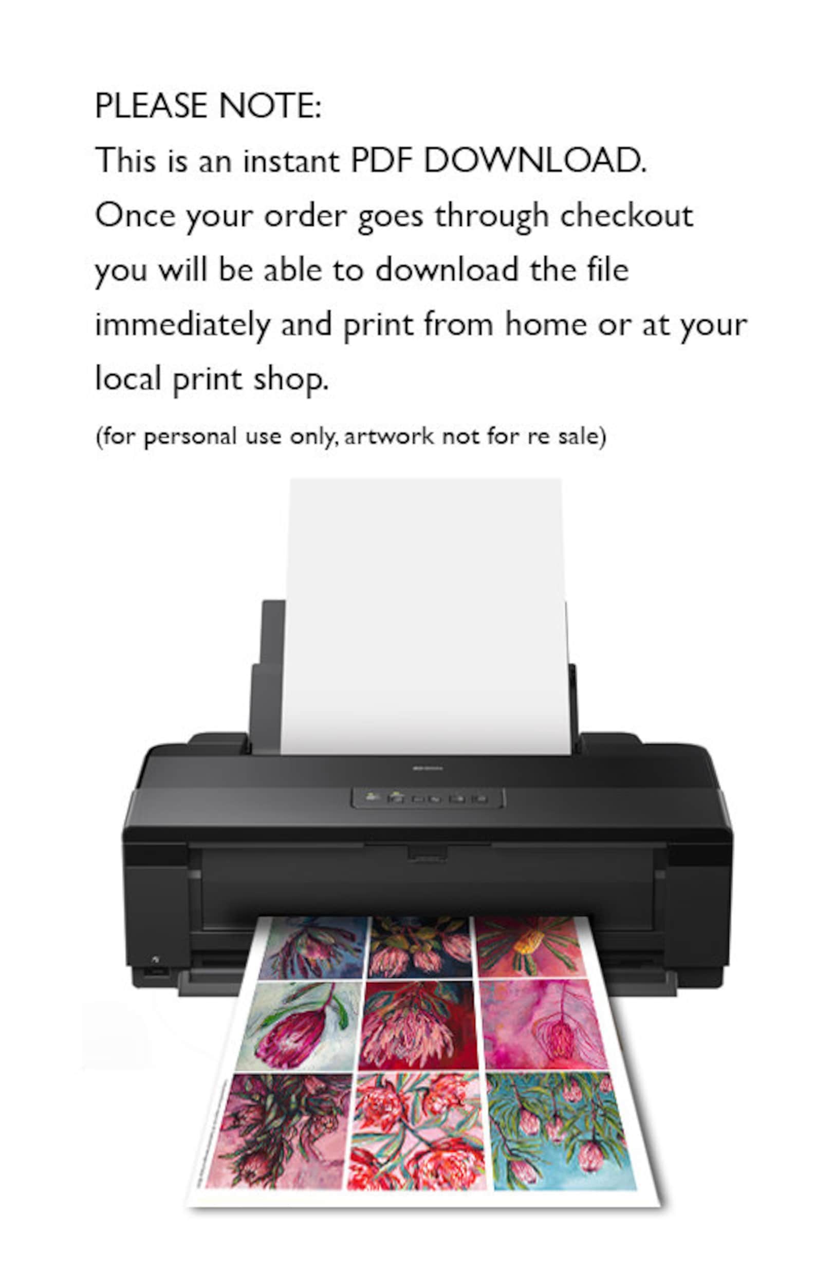 Bright Gift Tags Printable Digital Download Set of 10 Tags - Etsy