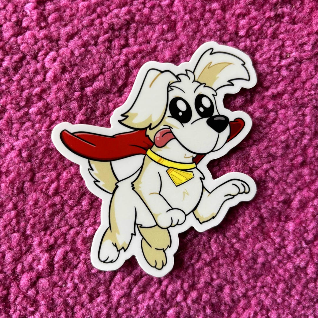 Superdog Cute Cartoon Sticker - Etsy