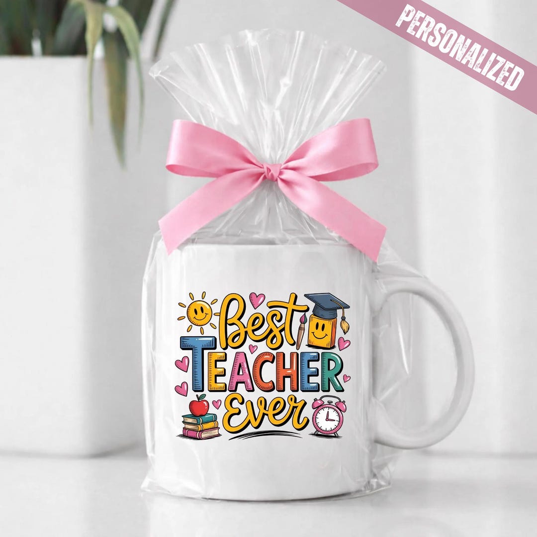 Teacher Ever Mug Coffee Cup School Gift Appreciation Present Classroom ...