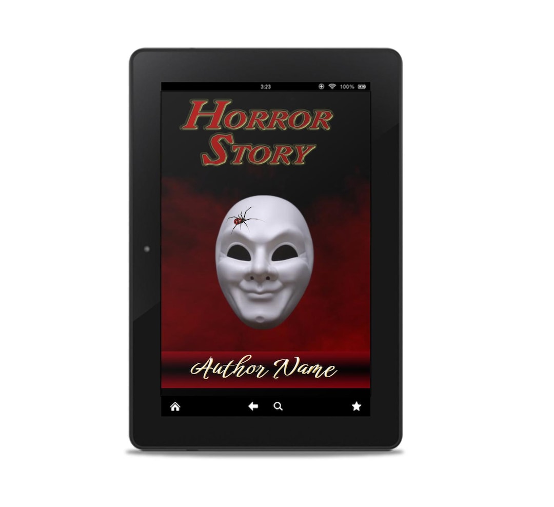 Premade Dark Romance / Thriller Book Cover 2, Mask and Spider Design ...