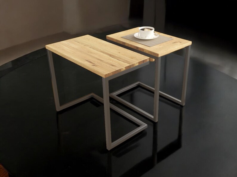 Laptop Coffee Table, Sofa C Solid Oak Table, Side Handmade Table - Etsy
