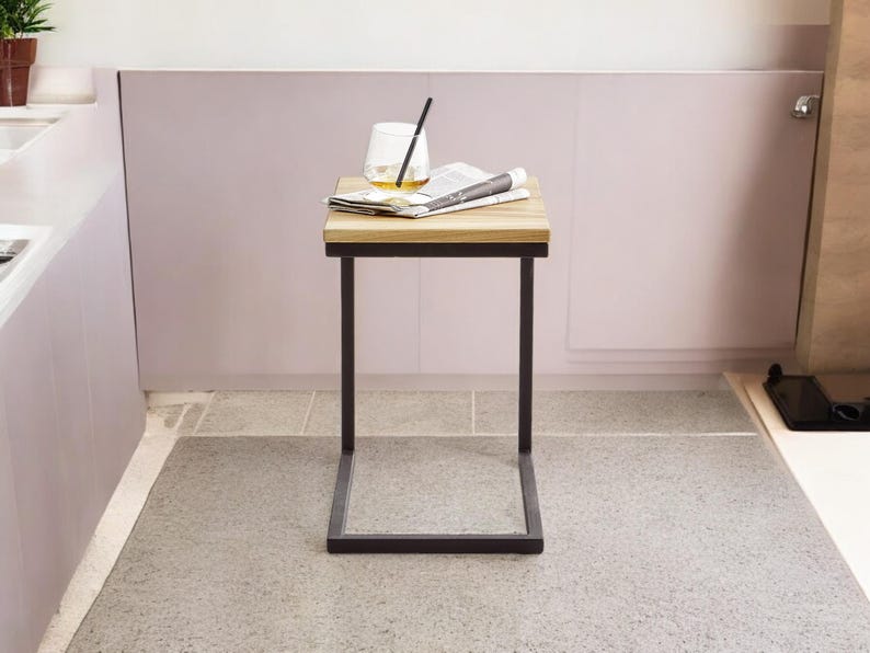 Laptop Coffee Table, Sofa C Solid Oak Table, Side Handmade Table - Etsy