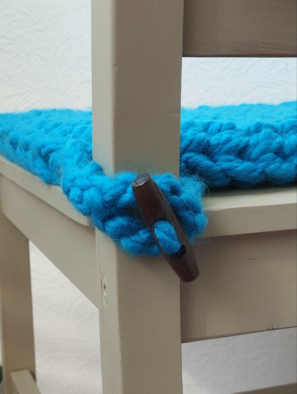 Seat Pads & Chair Covers • Knit Chair Cushions • Chunky Knit Wool Seat ...