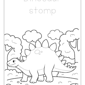 Children's Dinosaur Colouring and Activity Book - Etsy