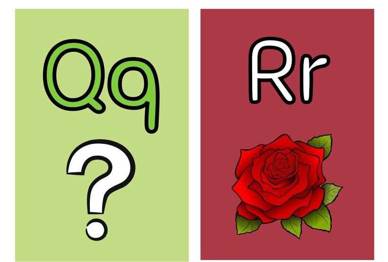 Alphabet Flashcards - Etsy