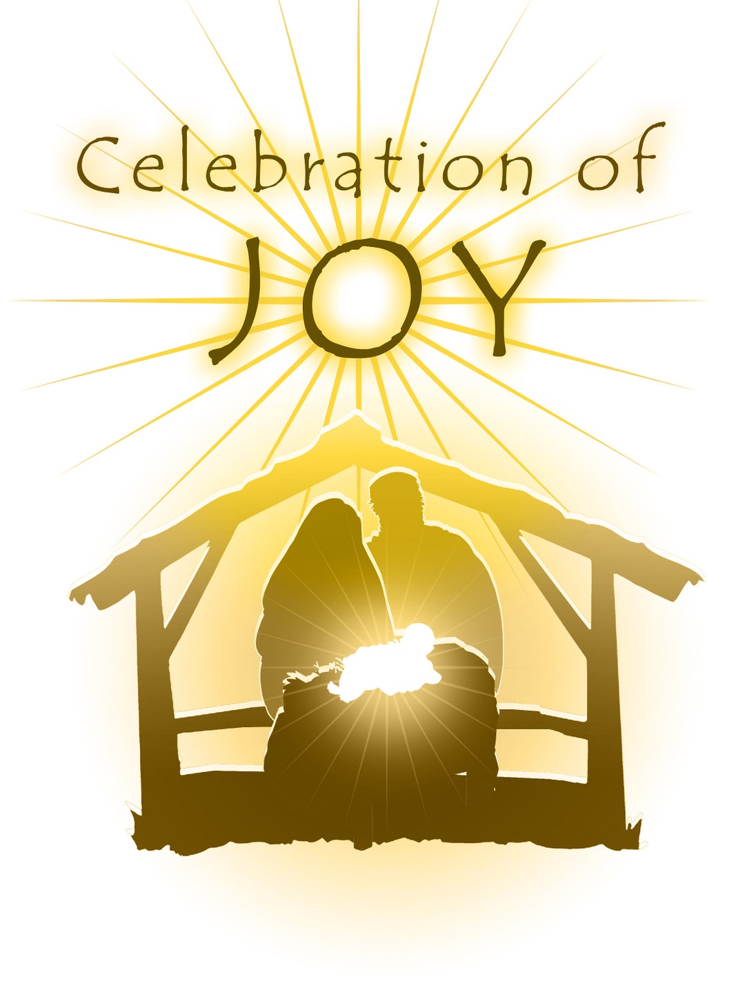 Celebration of Joy Program Graphic, Christian, Christmas Card ...