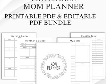 Busy Moms Planner, Family Organizer, Mom Daily Planner, Mom Planner ...