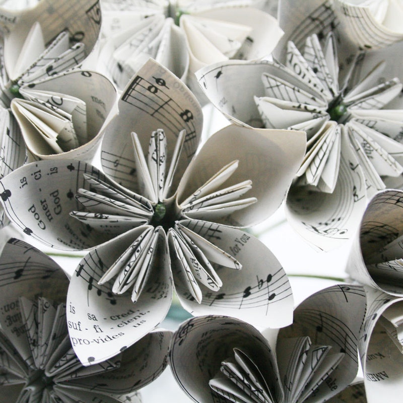 Sheet Music Bouquet - Etsy