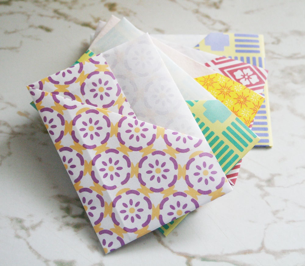 Origami Gift Card/money Envelopes (set of 5) - Etsy