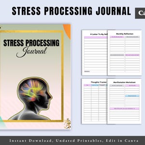 Stress Processing Journal, Mental Health Journal, Stress Relief ...