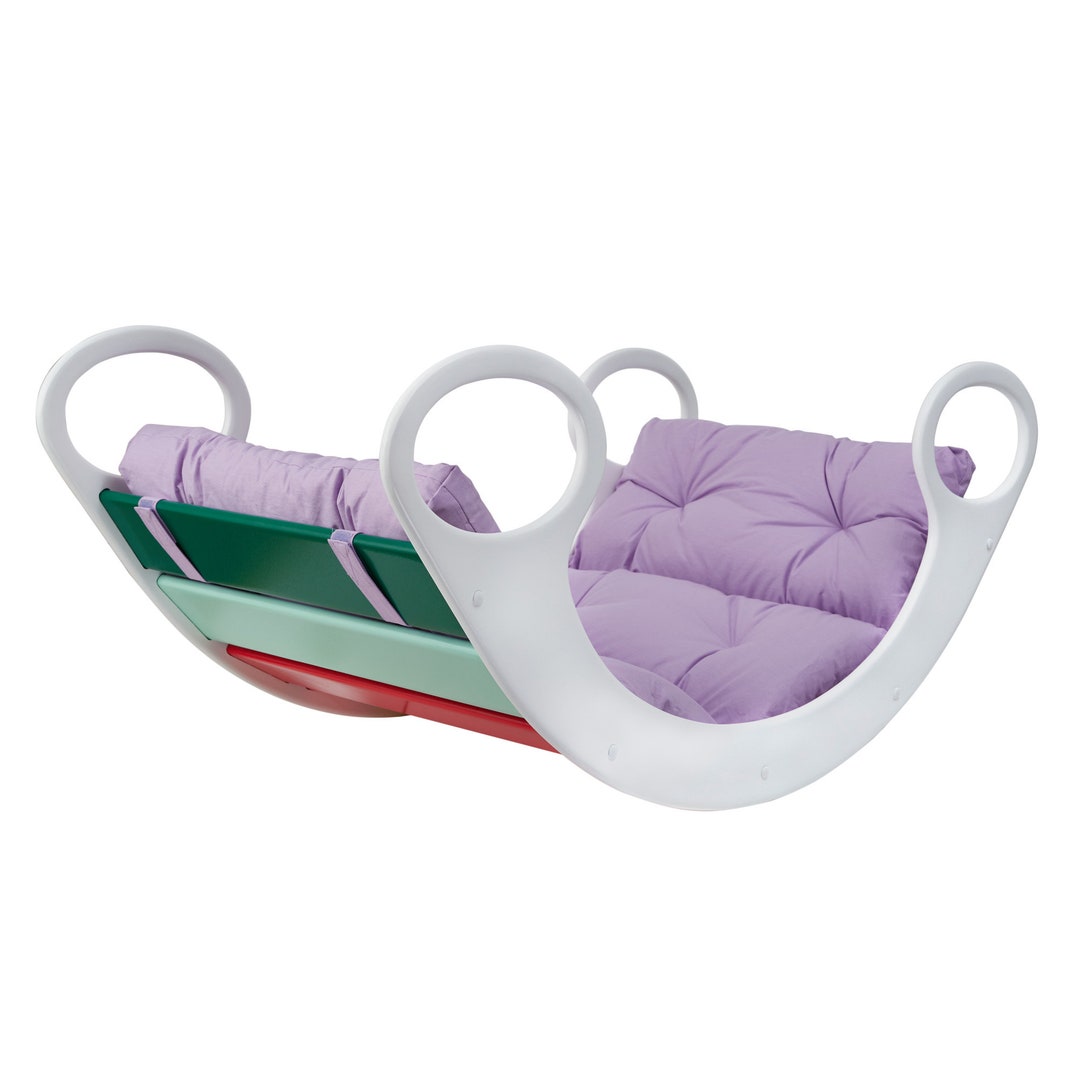 Rainbow Wooden Rocking Swing for a Child 0-12 Years Old, Baby Rocker ...