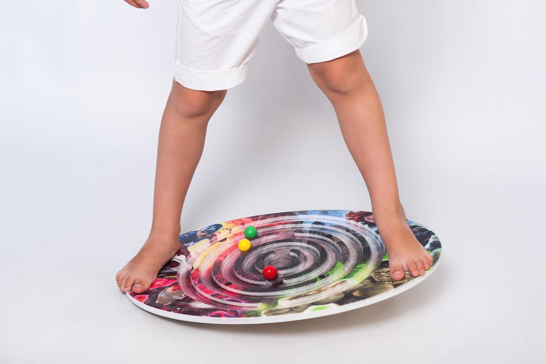 Kid Balance Board Wood | Montessori Balance Board for Kids 5-9 Years ...
