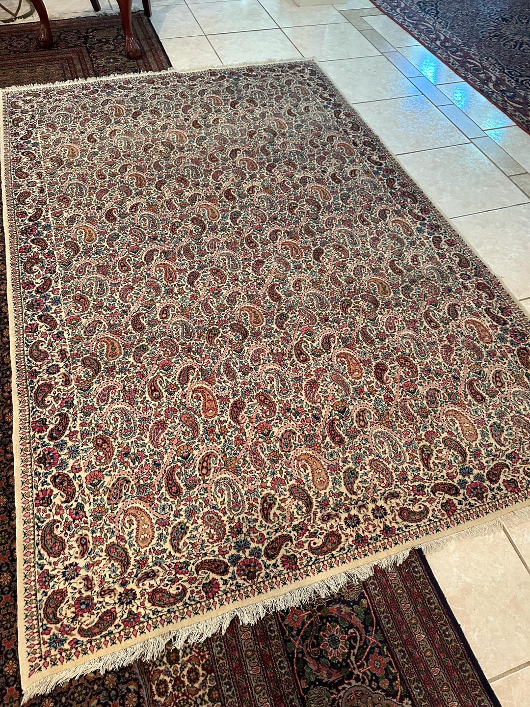 Persian Kerman Antique Booteh Rug 8.2 X 5.4 - Etsy