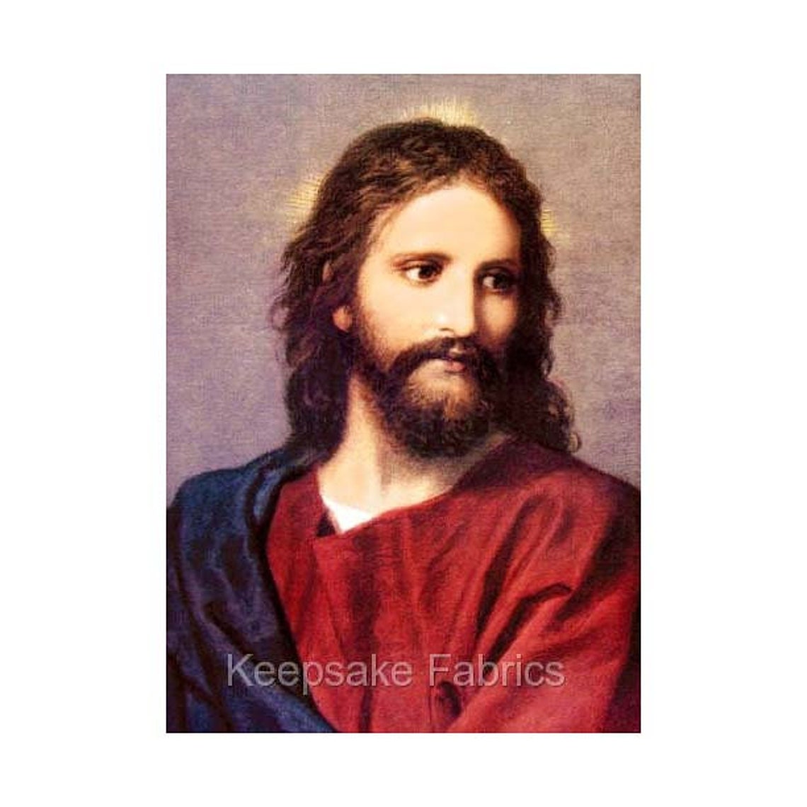 Hoffman Head of Christ Reproduction Fabric Crazy Quilt Block - Etsy