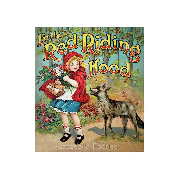 Little Red Riding Hood Reproduction Fabric Crazy Quilt Block Free ...