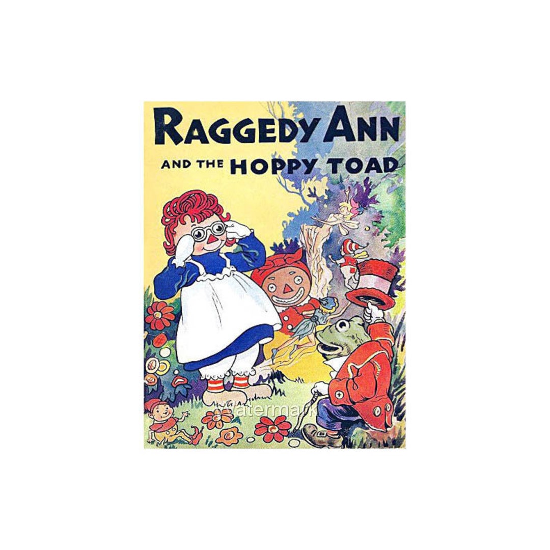 Raggedy Ann Hoppy Toad Reproduction Fabric Crazy Quilt Block - Etsy.de
