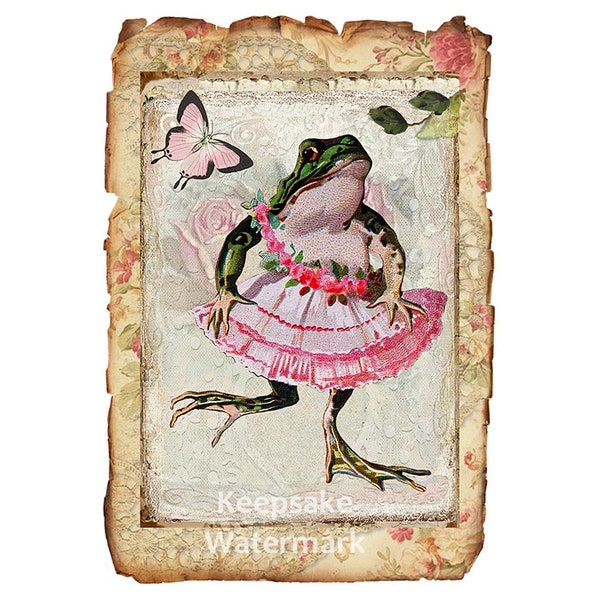 Ballerina Frog - Etsy