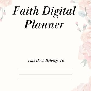 Faith Digital Planner, Daily Devotional Planner, Christian Journal ...