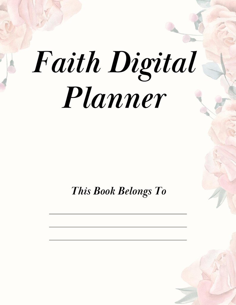 Faith Digital Planner, Daily Devotional Planner, Christian Journal ...
