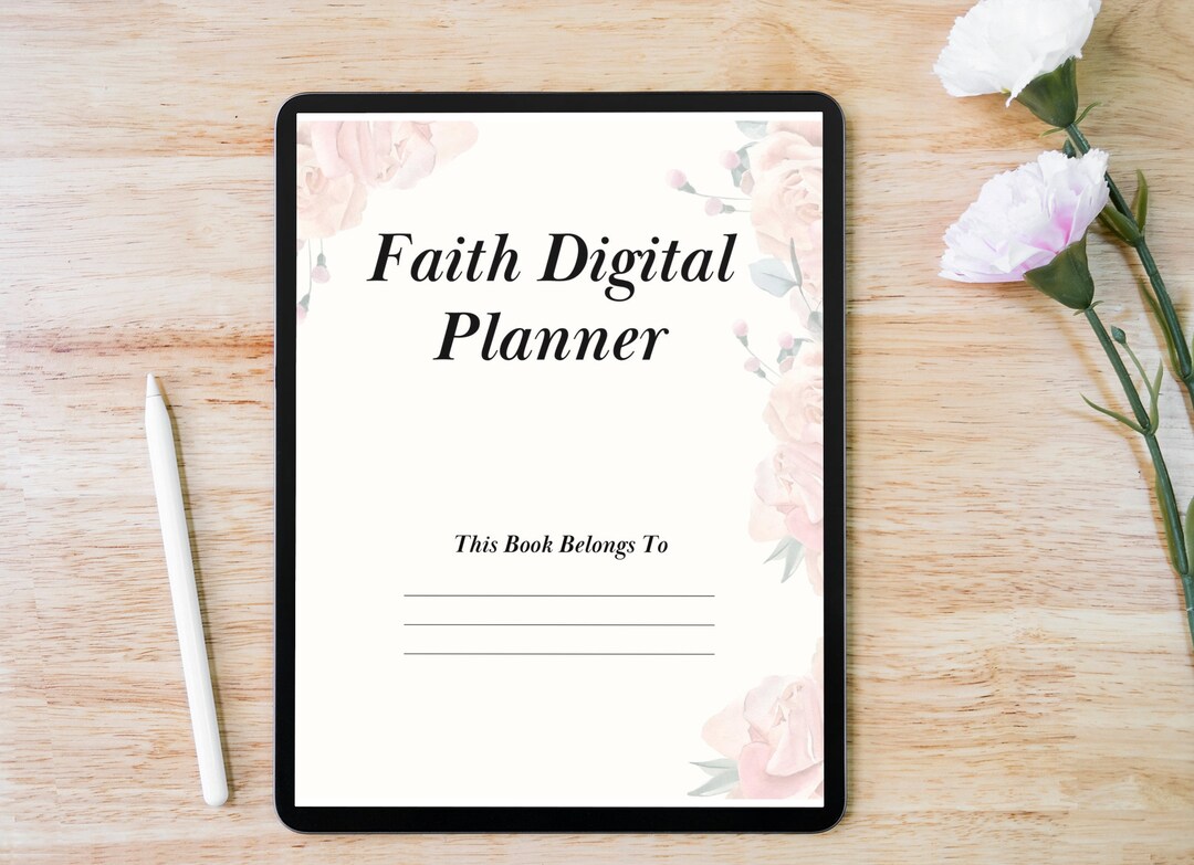 Faith Digital Planner, Daily Devotional Planner, Christian Journal ...